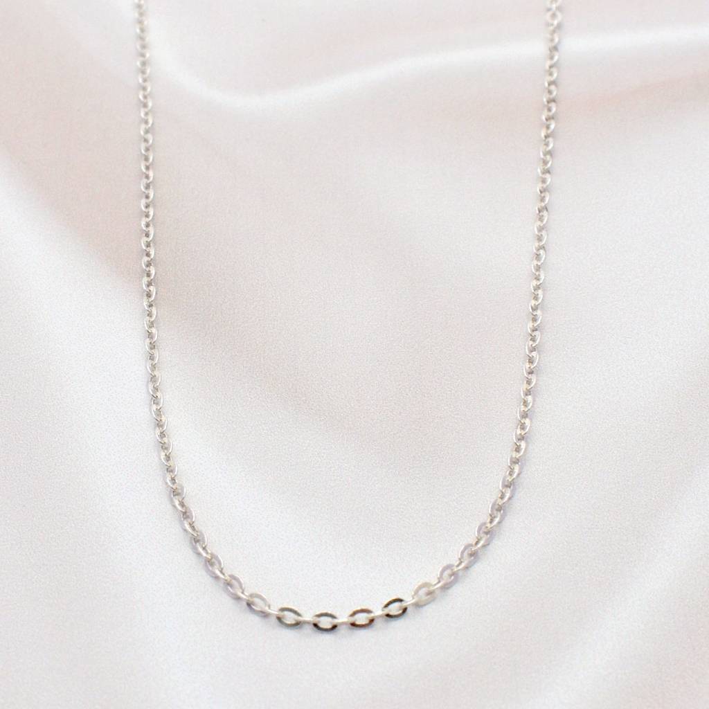 Sera 925 Sterling Silver Polo Chain Necklace