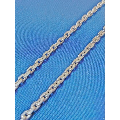 Sera Pure 999 Sterling Silver High Strength 4mm Anchor Chain Necklace ...