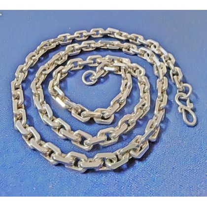 Sera Pure 999 Sterling Silver High Strength 4mm Anchor Chain Necklace ...