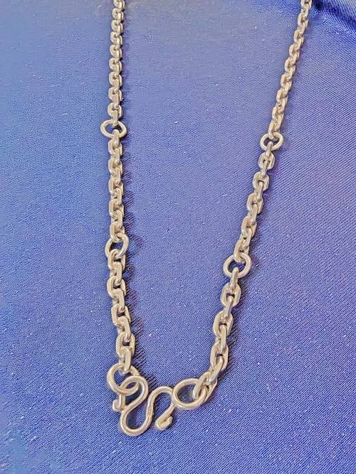 Sera Pure 999 Sterling Silver High Strength 4mm Anchor Chain Necklace ...