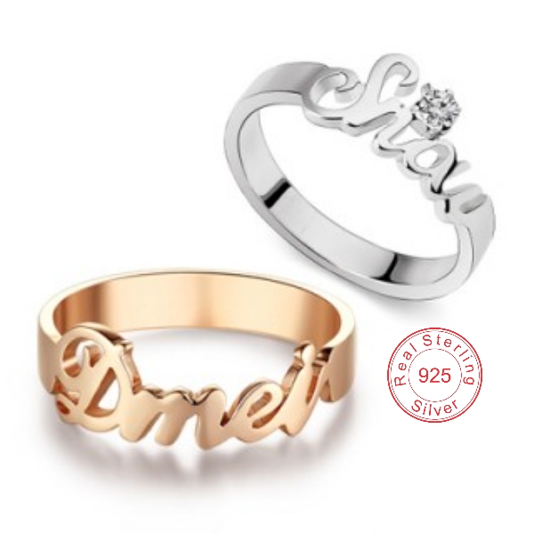 925 Silver Couple Ring Custom Made