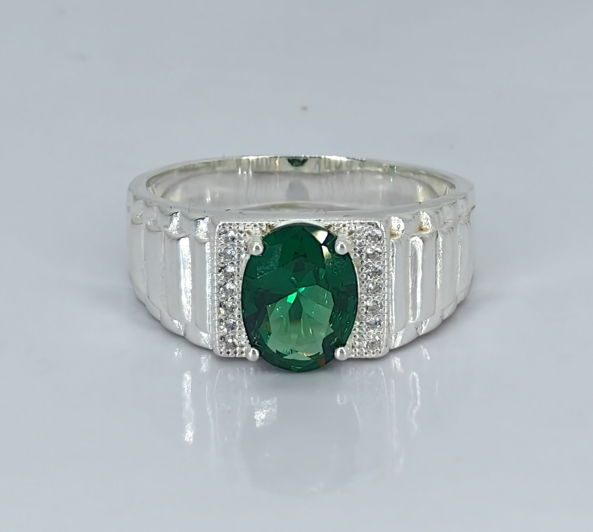 Sera 925 Sterling Silver Engagement Men Ring S-MRGW129-EO